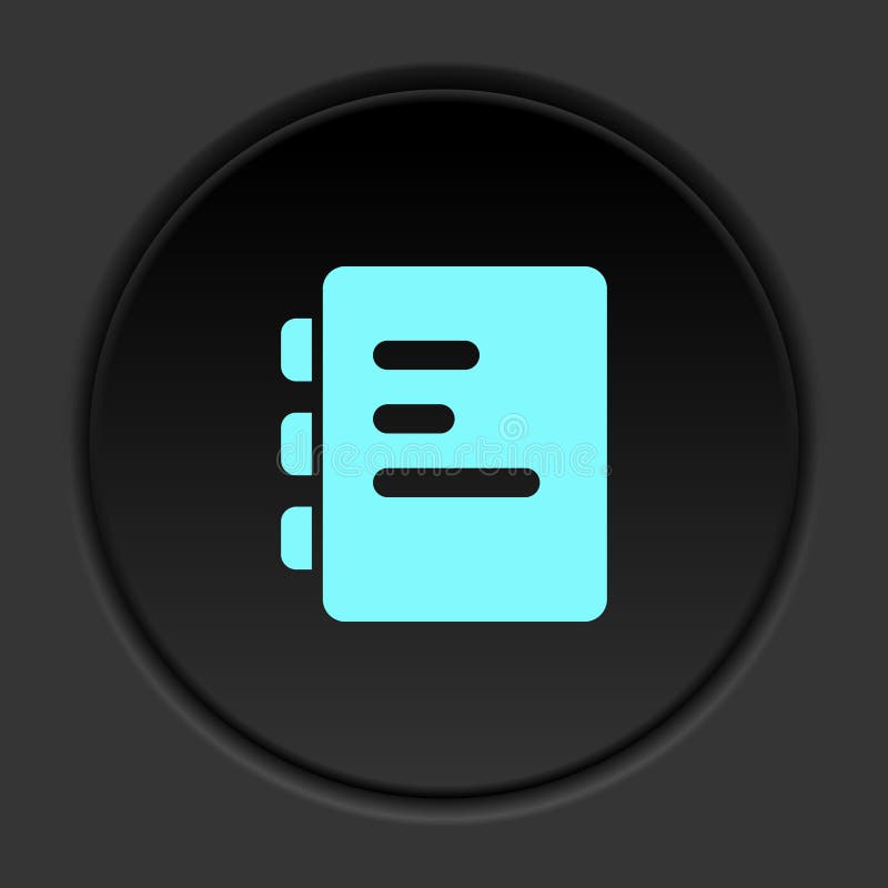 Round Document Icon or Logo Stock Vector - Illustration of brand ...