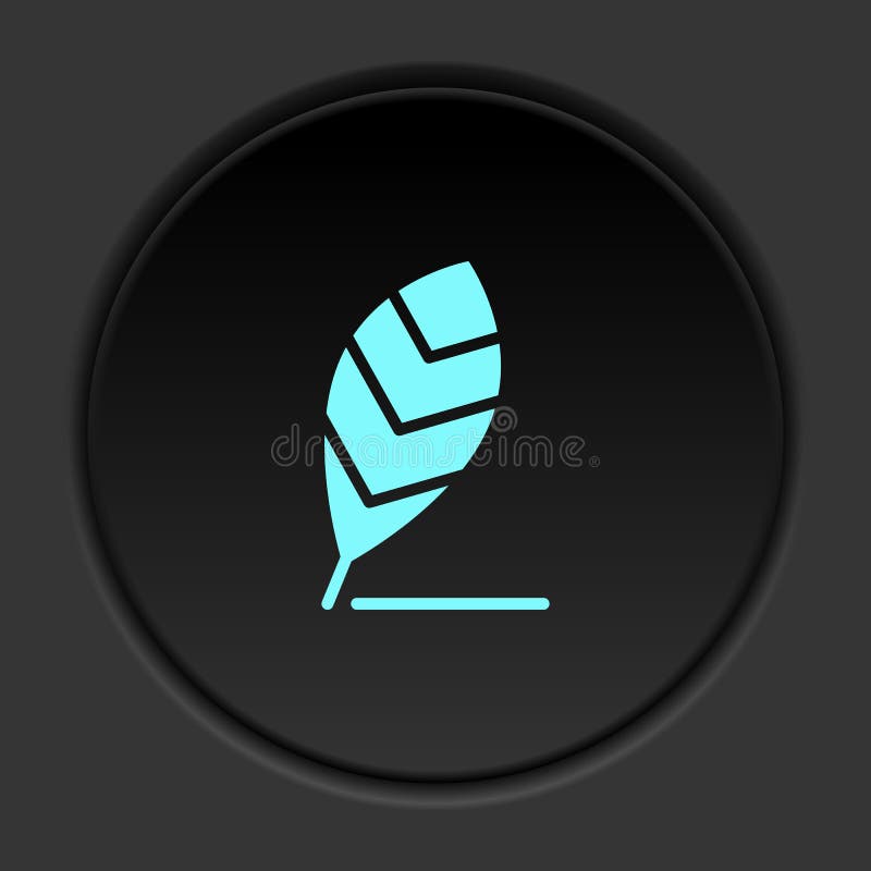 Bird Feather Icon - Vector. Simple Element Illustration from UI Concept ...