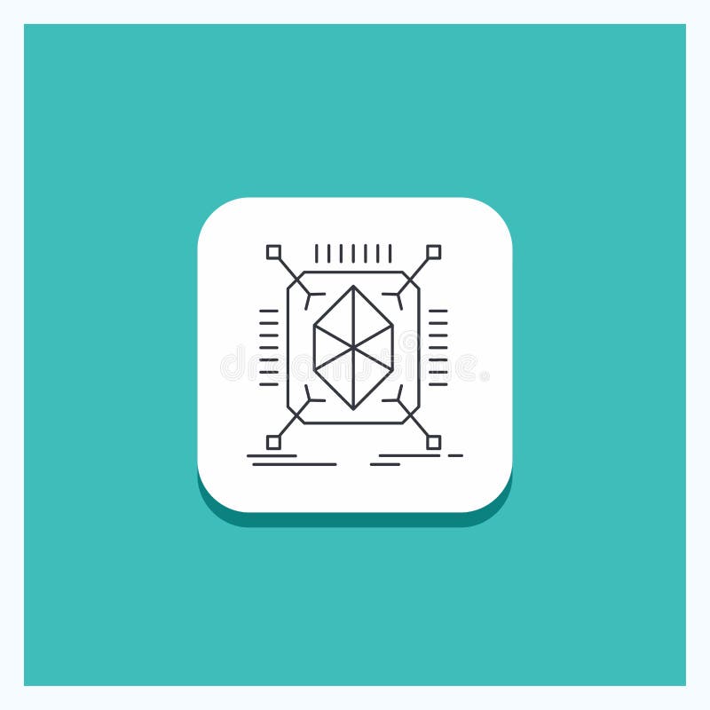 Round Button for Object, Prototyping, Rapid, Structure, 3d Line Icon ...