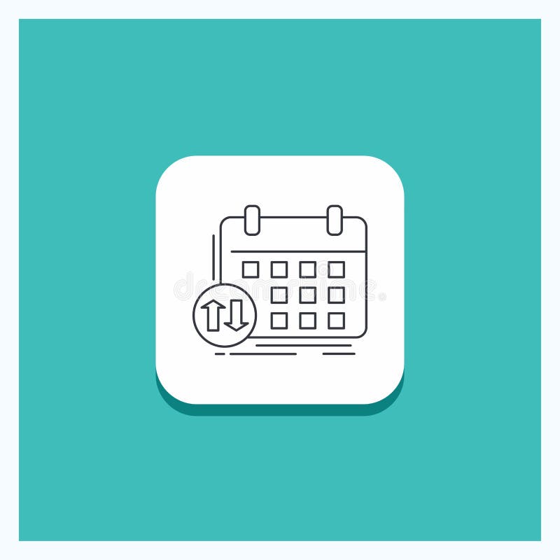 Round Button for Schedule, Classes, Timetable, Appointment, Event Line ...