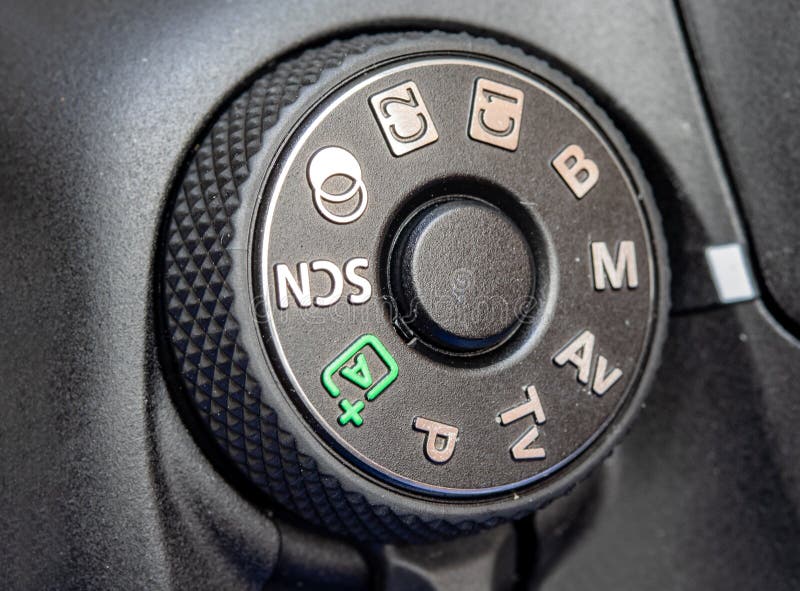 Round Button for Selection Scene and Mode on Digital Mirror Camera ...