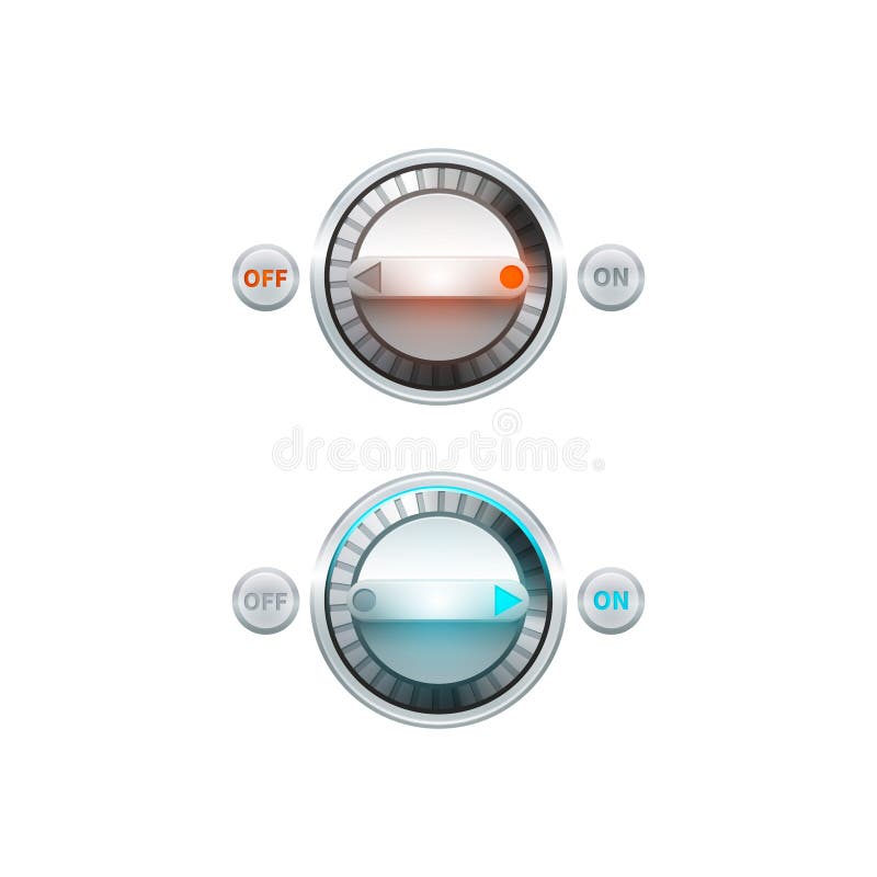 Turn Off button stock vector. Illustration of shut, user - 7658916