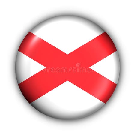 Round Button USA State Flag of Alabama Stock Image - Image of round ...