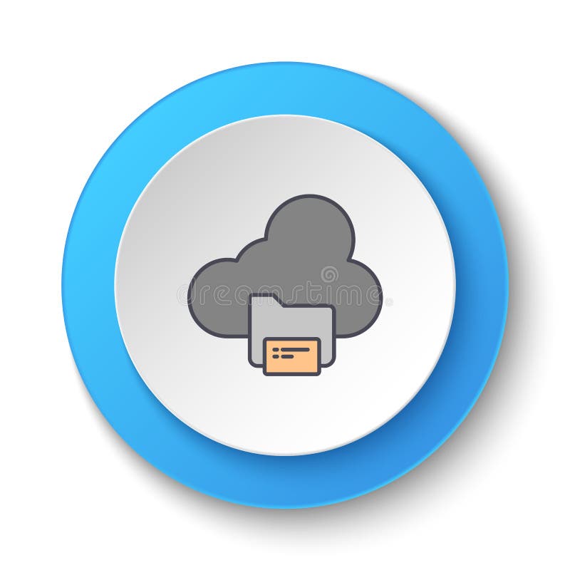 Backup, Cloud ,files. Blue and Yellow Neon Vector Icon Stock Vector ...