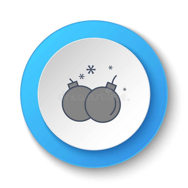 Round Button for Web Icon. Bomb, Weapons, Detonation, Retro, Arcade ...