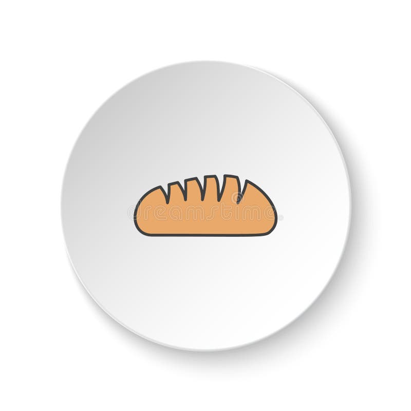 Bred Vector Icon. Simple Element Illustration from Map and Navigation ...