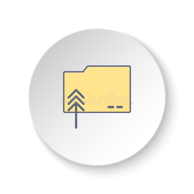 Round Button for Web Icon, Folder. Button Banner Round, Badge Interface for Application ...