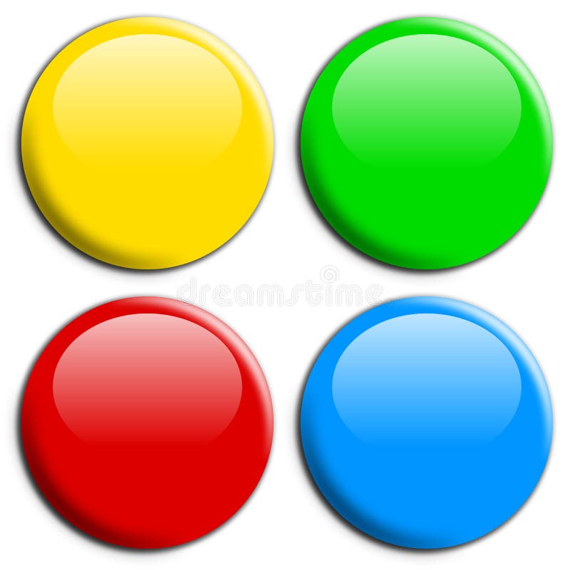 4 Classy Red Buttons stock vector. Illustration of glossy - 2896413