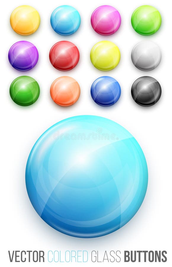 Round buttons stock vector. Illustration of decorative - 49578948