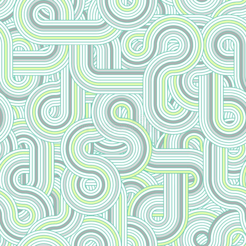 Round Cable Labyrinth Pattern Stock Illustration - Illustration of ...
