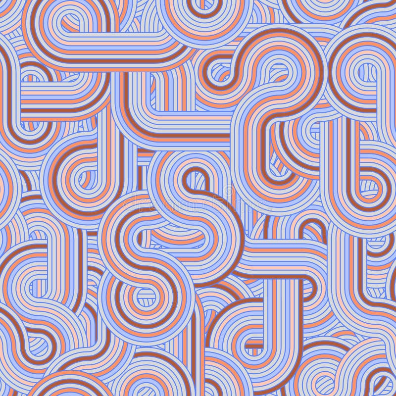 Round Cable Labyrinth Pattern Stock Illustration - Illustration of ...