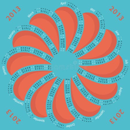 Round Calendar Stock Illustrations – 27,856 Round Calendar Stock ...