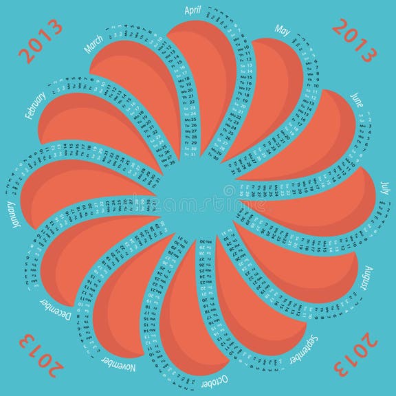 Round Calendar Stock Illustrations – 26,569 Round Calendar Stock ...