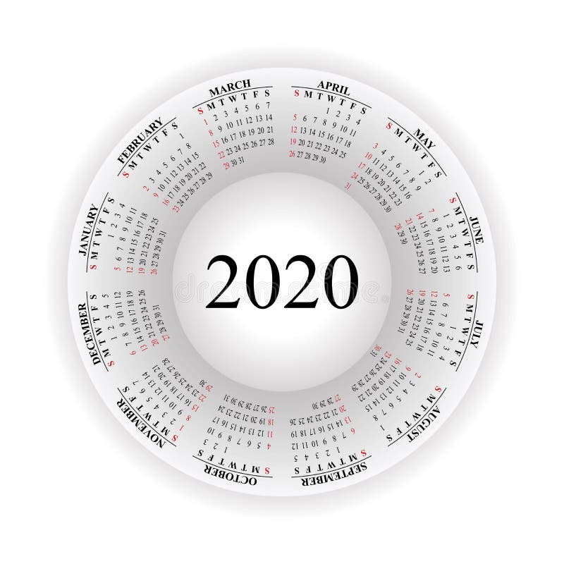 Round Calendar Stock Illustrations – 25,292 Round Calendar Stock ...