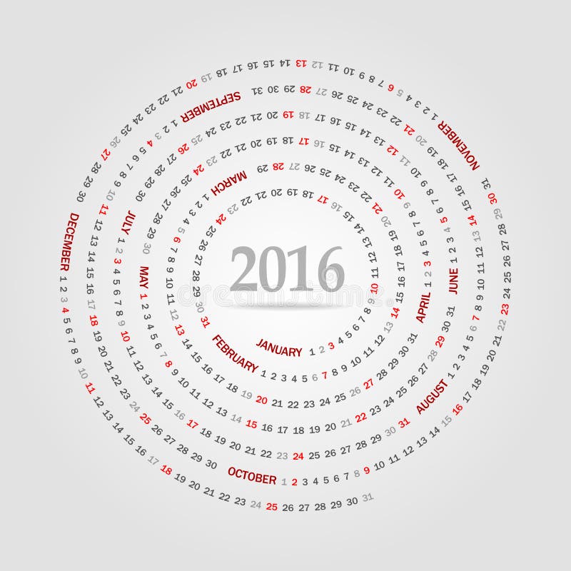 Round Calendar Stock Illustrations – 26,569 Round Calendar Stock ...