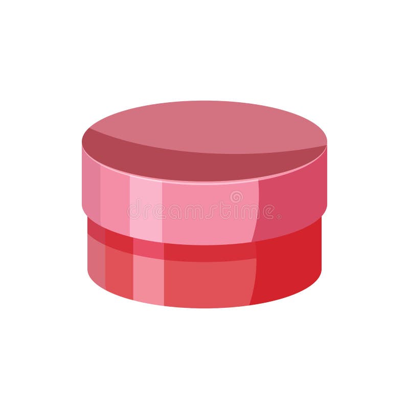 Round Cardboard Box Icon, Cartoon Style Stock Vector - Illustration of ...