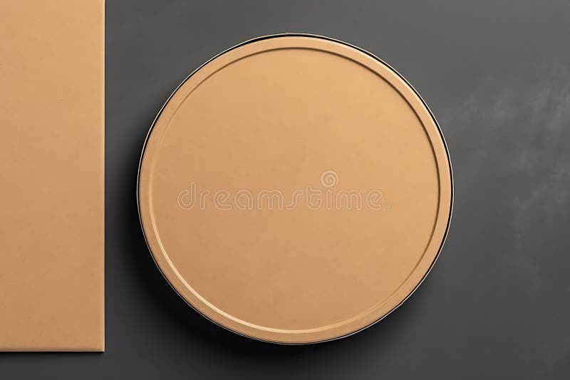 Round Cardboard Gift Box, Gift Packaging Layout Stock Illustration ...