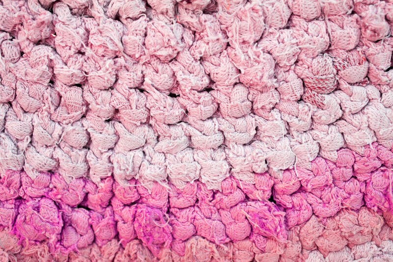 Round Carpet of Knitted Threads Stock Photo - Image of round, ornament ...