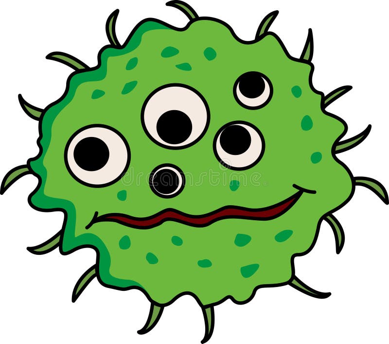 Round Cartoon Monster. stock vector. Illustration of adorable - 270782180