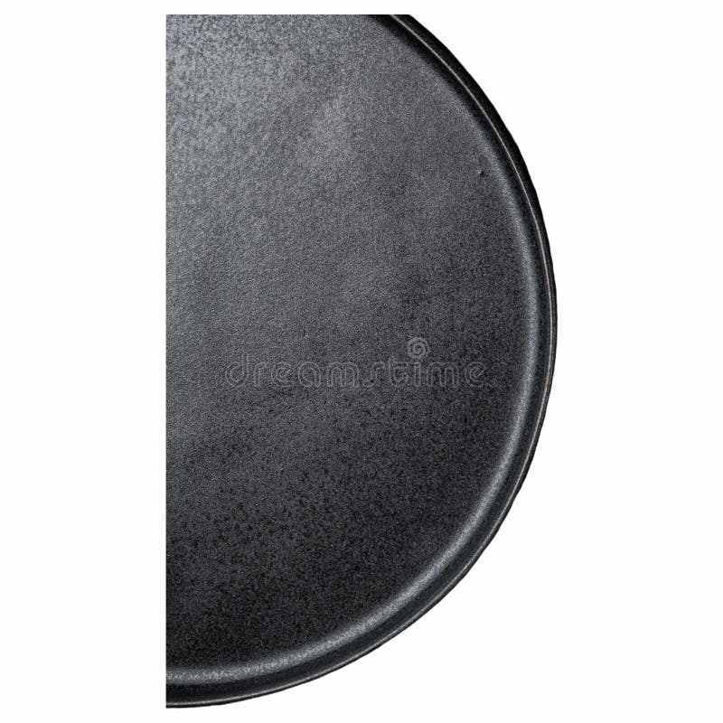 This Round Cast Iron Skillet Features a Polished, Dark Surface with a ...