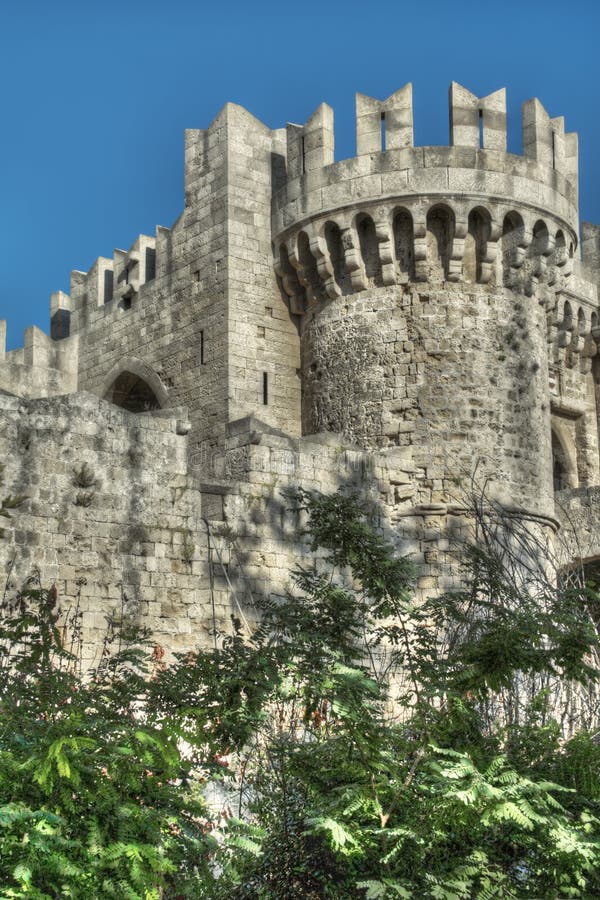 Round Tower Of Medieval Castle Stock Photo - Image of defensive ...