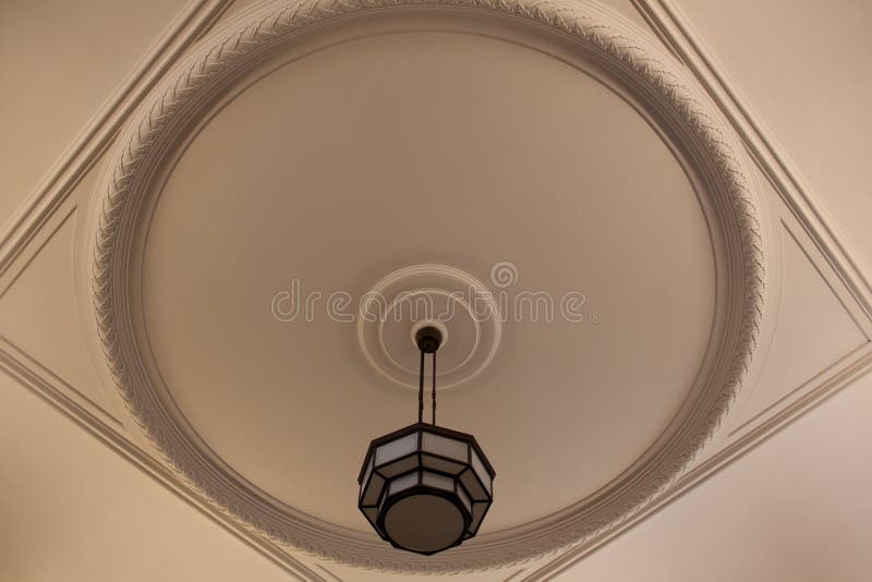 Round ceiling stock image. Image of lamp, ceiling, round - 15694765