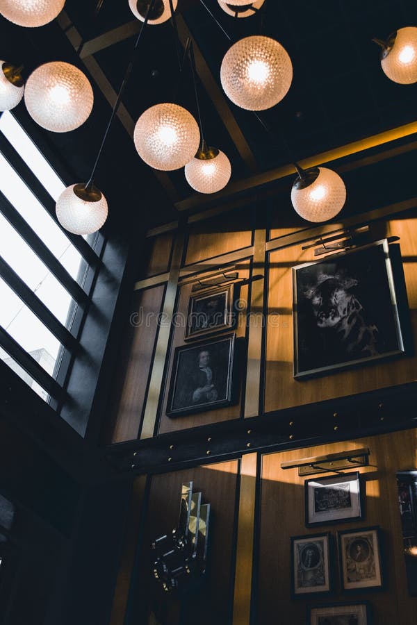 Round Ceiling Lights editorial photo. Image of urban - 209052936