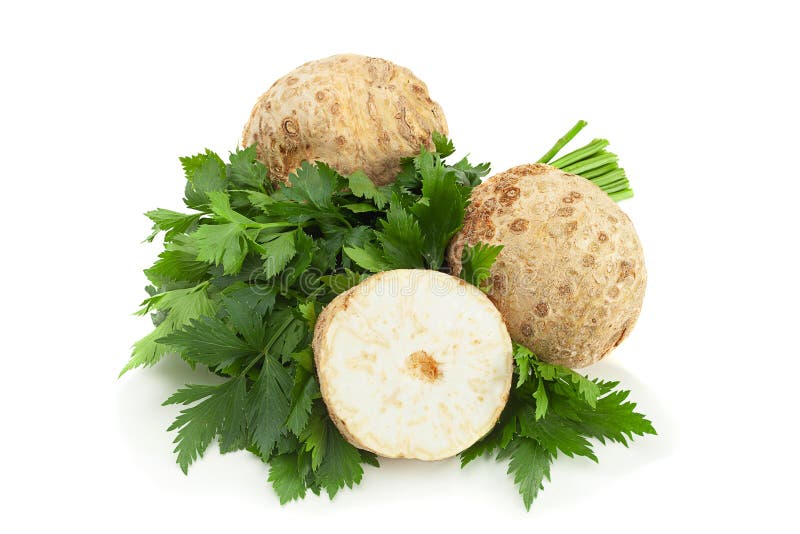 Round celery root on white stock photo. Image of healthy - 201464312