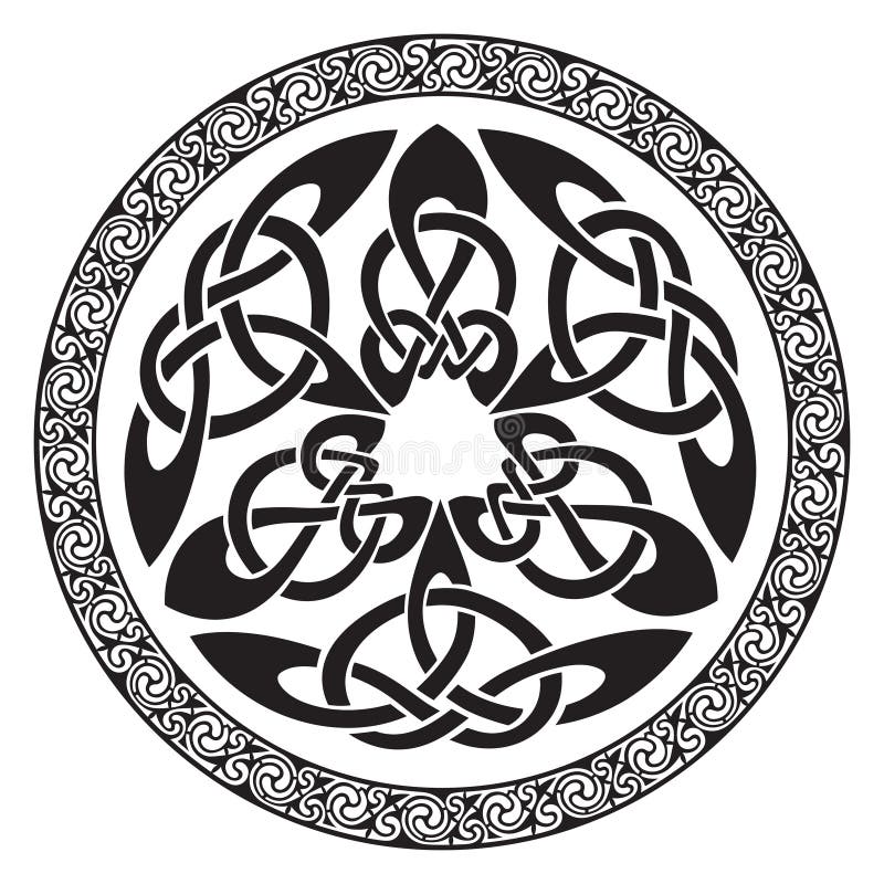 Celtic Circle Design Knot Pattern Stock Illustrations – 2,123 Celtic Circle Design Knot Pattern ...