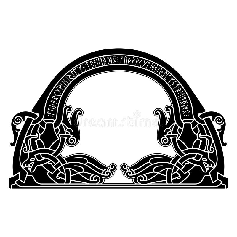 Round Celtic Scandinavian Design, Braided Pattern in Ancient Celtic ...