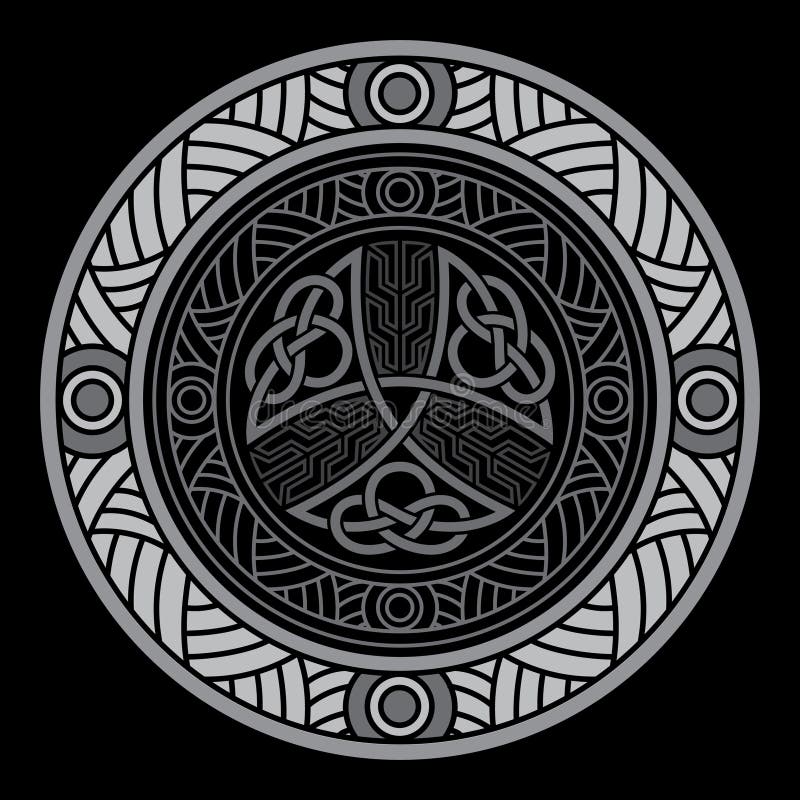 Round Celtic, Scandinavian Design, Celtic Pattern Stock Vector ...