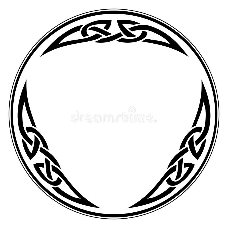 Round Celtic, Scandinavian Design, Celtic Pattern Stock Vector ...