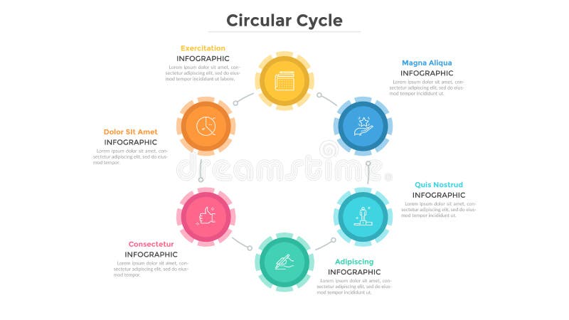 Modern Infographic Template Stock Vector - Illustration of colorful ...