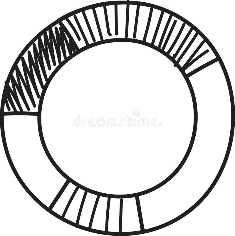 Round Chart Doodle stock vector. Illustration of drawn - 290752122