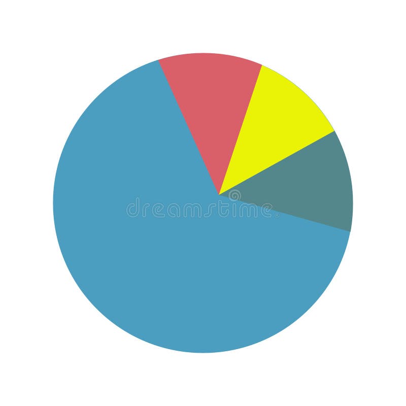 Round Chart in the Form of an Icon Showing Analytics Stock Vector ...
