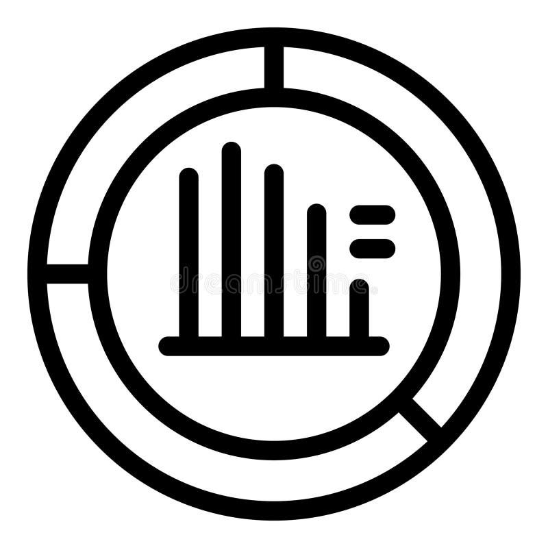Round Chart Icon Showing Decreasing Bar Graph for Data Analysis Stock ... Round Chart Icon Showing Decreasing Bar Graph for Data Analysis Stock ...