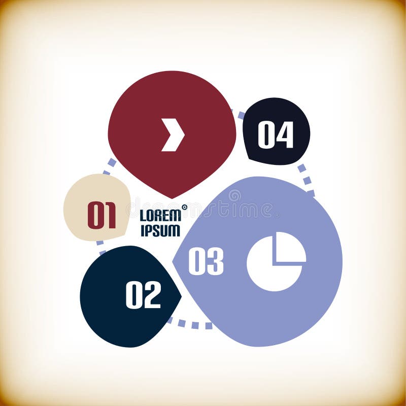 Round Chart Infographic Template Stock Vector - Illustration of growth ...