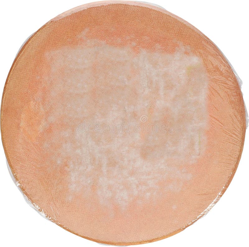 Round Cheese Head Isolated on White Background Stock Photo - Image of ...