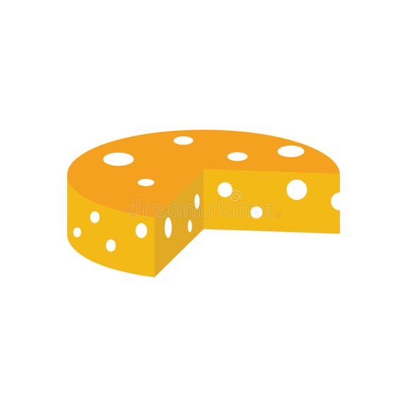 Round cheese icon vector stock vector. Illustration of isolated - 295029323