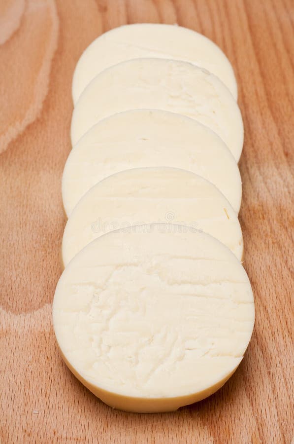 Round Cheese Slices in a Row Stock Image - Image of diet, five: 19267239