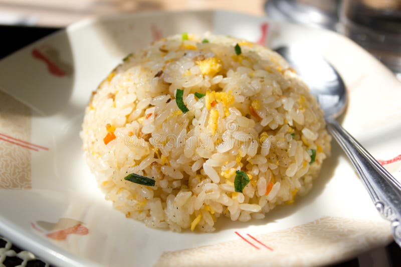 Round Chinese Fried Rice stock photo. Image of culture - 20754864