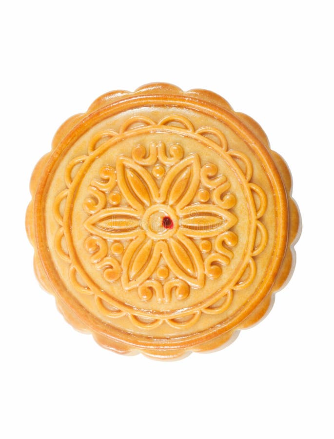 Round Chinese moon cake stock image. Image of lotus, cake - 26151961