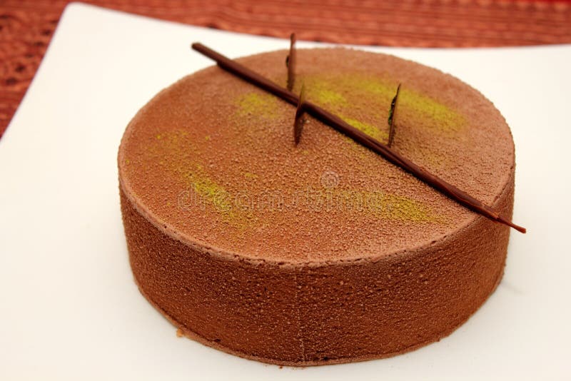 Round chocolate cake stock photo. Image of delicious - 32244990