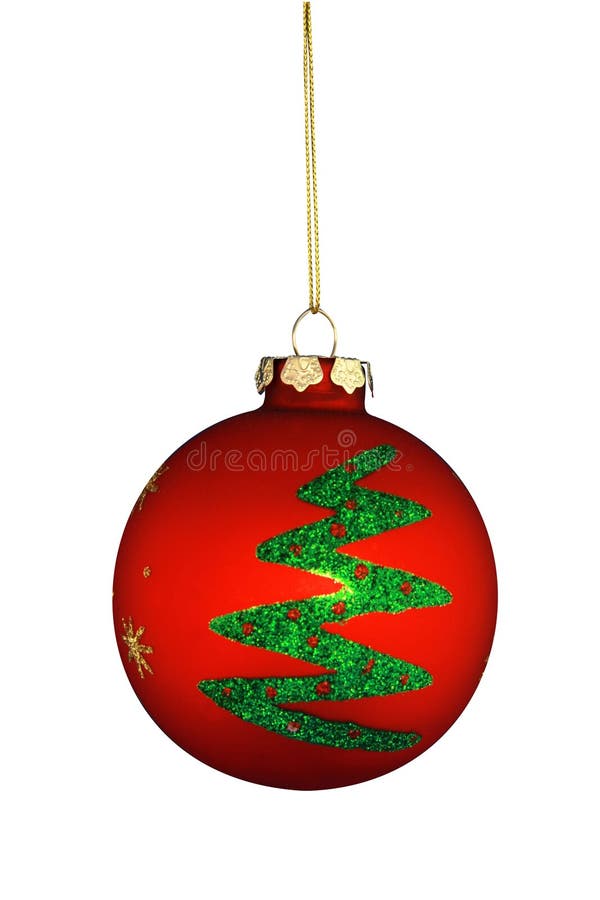Round Christmas Tree Ornament Stock Image - Image of ornament, tree ...