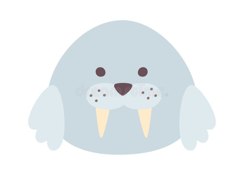 Round Chubby Walrus stock vector. Illustration of animal - 281658338