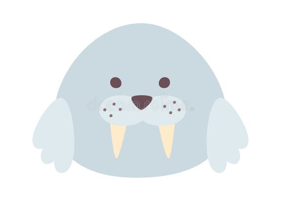 Round Chubby Walrus stock vector. Illustration of animal - 281658338
