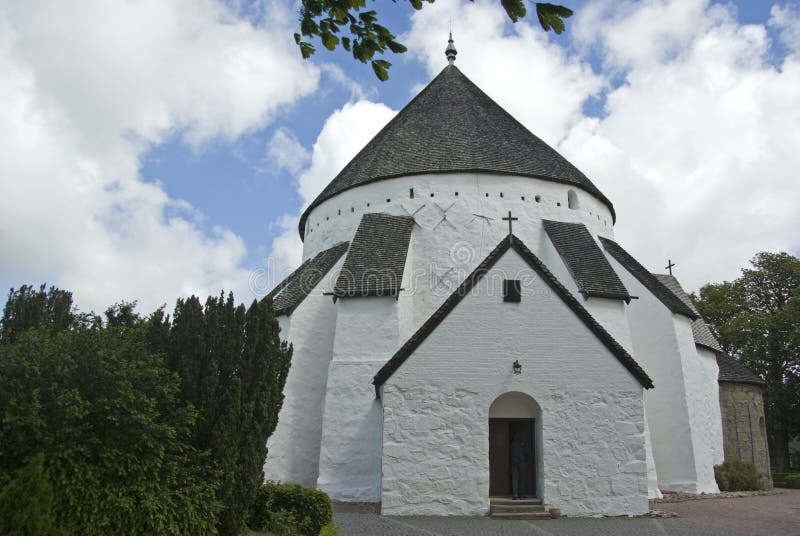 Round church stock photo. Image of bushes, wall, religious - 12474092