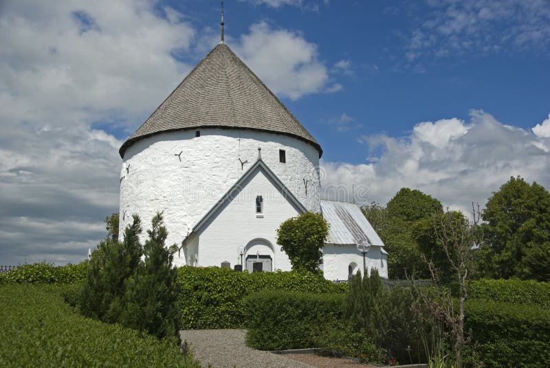 Round church stock image. Image of cross, chancel, wall - 12474413