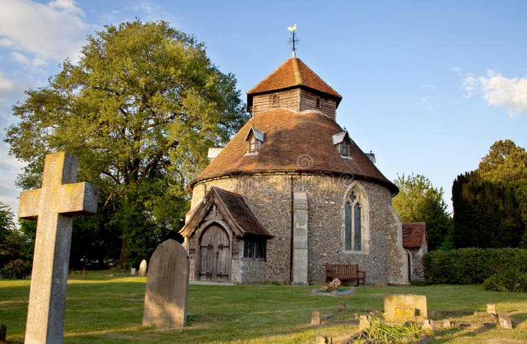Round church stock image. Image of round, grave, england - 19982175