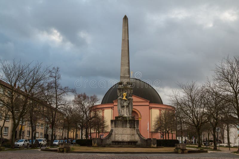 Round Church in the Centre of Darmstadt Editorial Photography - Image ...